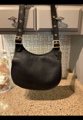 Coach Vintage Bonnie Cashin Hippie Saddle Bag Black Pre Serial NYC 9210 ...