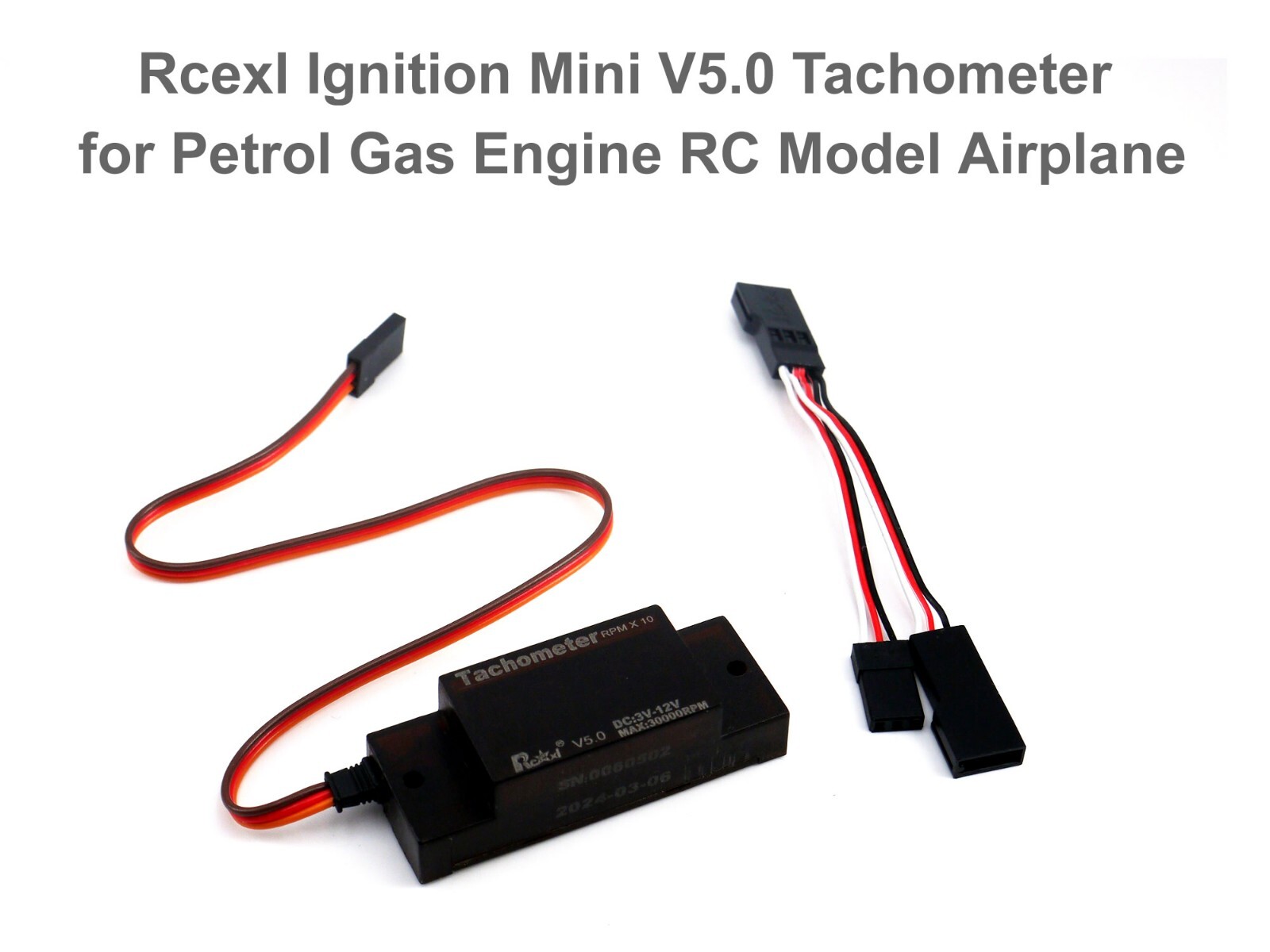 Rcexl Ignition V5.0 Tachometer for Gas Petrol Engine RC Model Airplane ...
