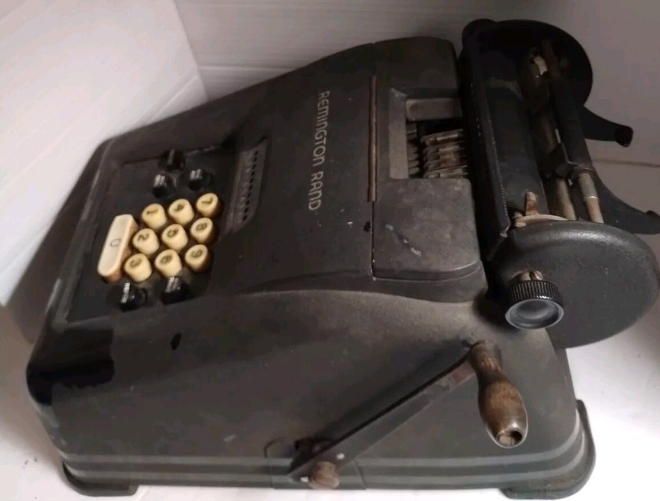 Vintage 1940s Remington Rand Adding Machine Calculating Bookkeeping ...