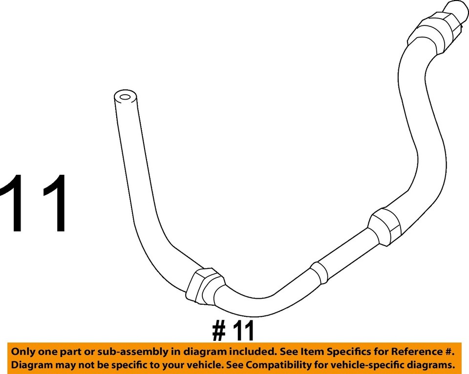CHRYSLER OEM 14-15 Grand Cherokee Pump Hoses-PS Cooler Tube 5154458AF ...