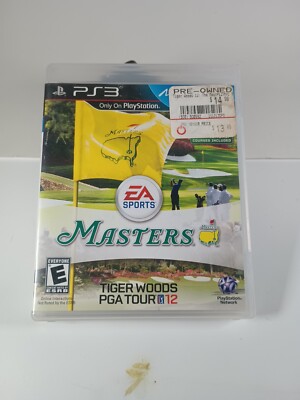 Tiger Woods PGA Tour 12 The Masters PS3 Sony PlayStation 3 2011 ...