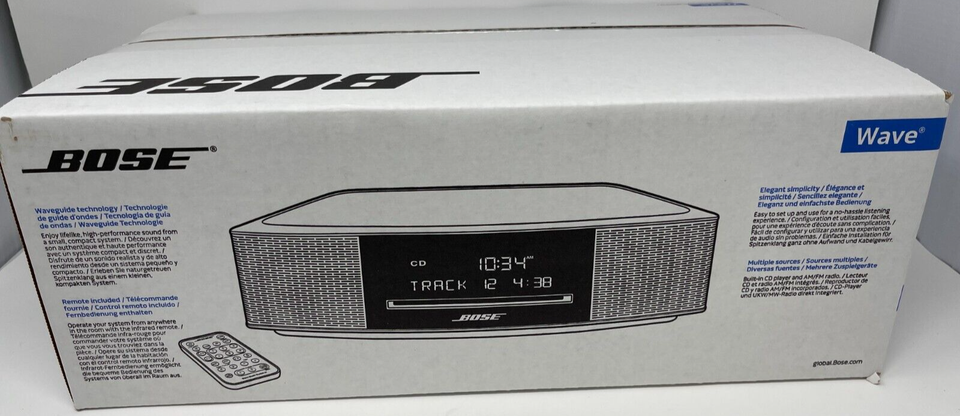 Bose Wave IV Music Sound System CD Player AM/FM Radio Alarm Cloc ...