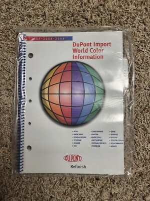NOS Dupont Axalta IMPORT World Color Information Paint Chip Book 2007 ...