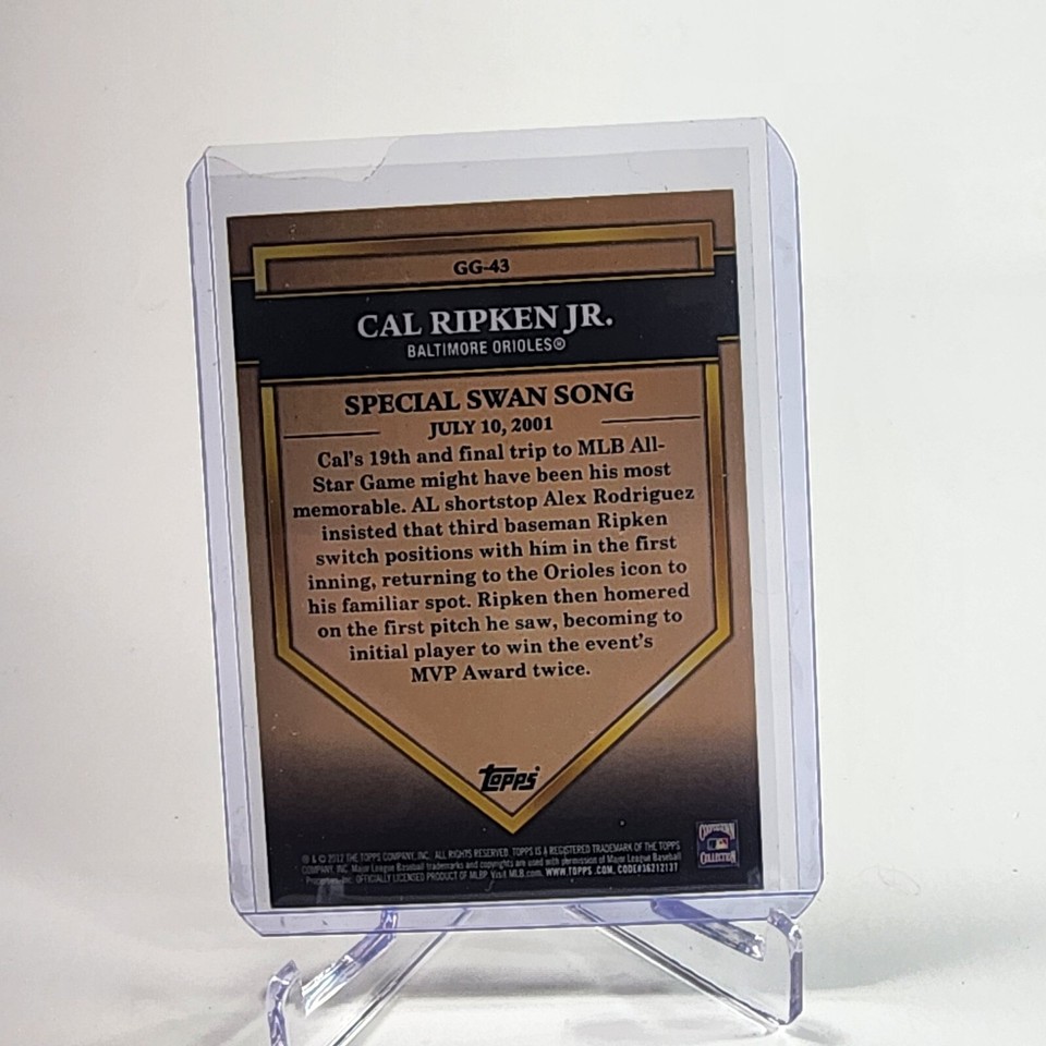 2012 (ORIOLES) Topps Golden Greats #GG43 Cal Ripken Jr. | eBay