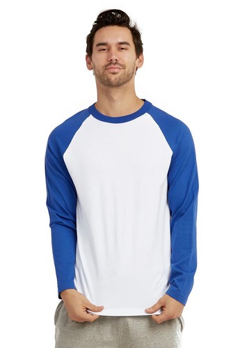 Top Pro Men's Cotton Full Raglan Sleeve Baseball Tee Shirt (XL ...