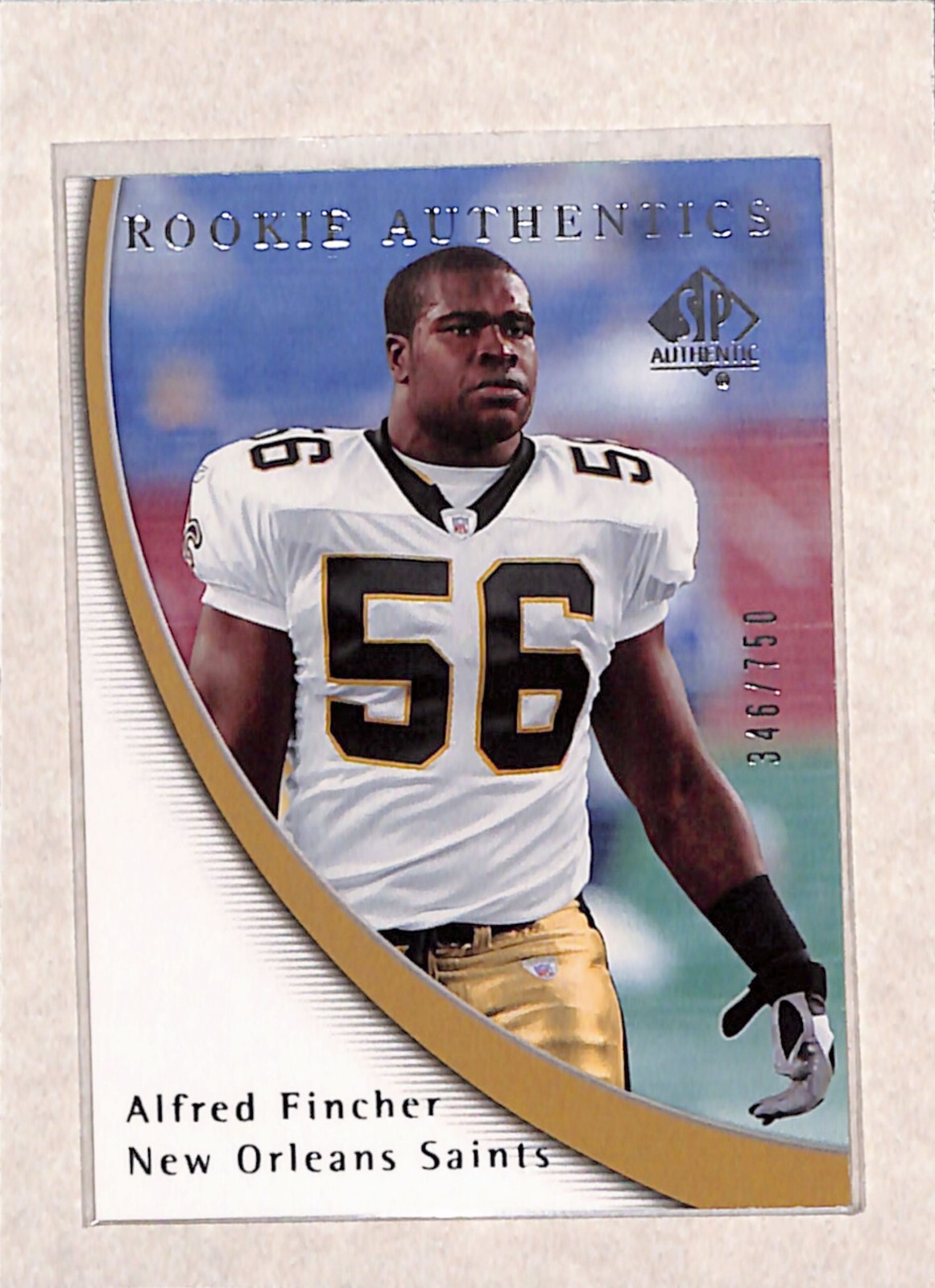 2005 Upper Deck SP Authentic Football #152 Alfred Fincher Rookie ...
