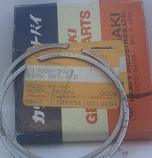 OEM KAWASAKI STD PISTON RING80-83 KX250 80-84 KDX250 84-85 KXT 250 ...