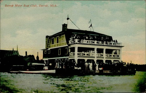 Postcard: DB Detroit Motor Boat Club, Detroit, Mich. | eBay