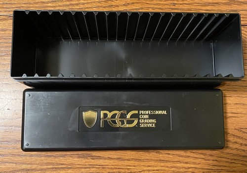 PCGS SLAB BOX FOR 20 CERTIFIED GRADED COINS STORAGE BOXES (17) COUNT ...