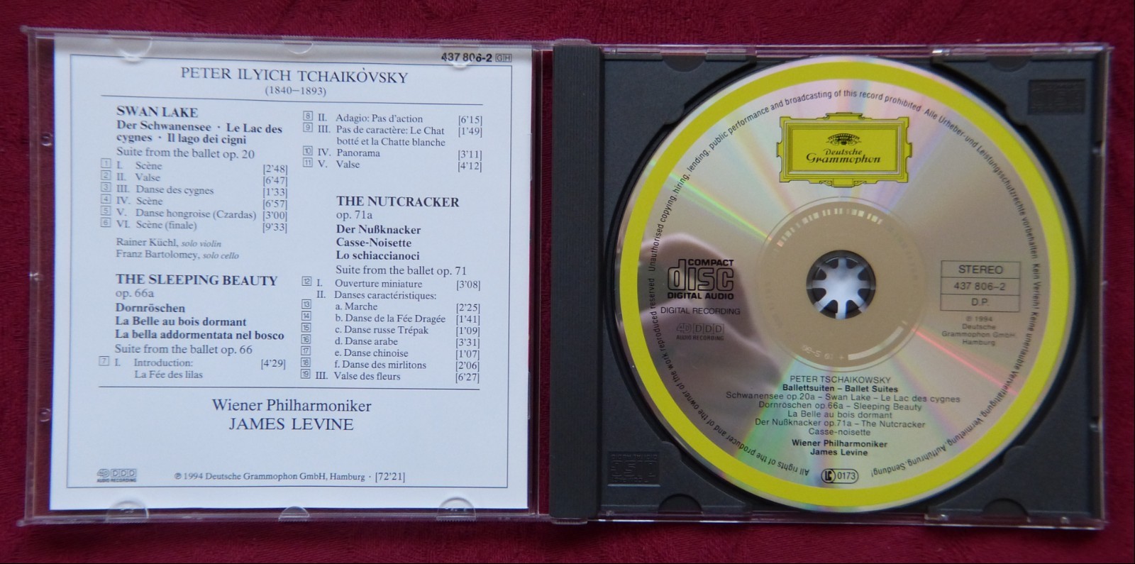Tchaikovsky Ballet Suites Wiener Philharmoniker Vienna Philharmonic ...