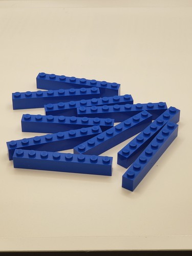 LEGO Parts # 3008 10 pcs Brick 1 x 8 BLUE 1648/17 | eBay