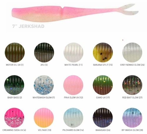 Brand New - Daiwa 2020 BaitJunkie 7" Jerkshad Soft Plastic Fishing Lure ...