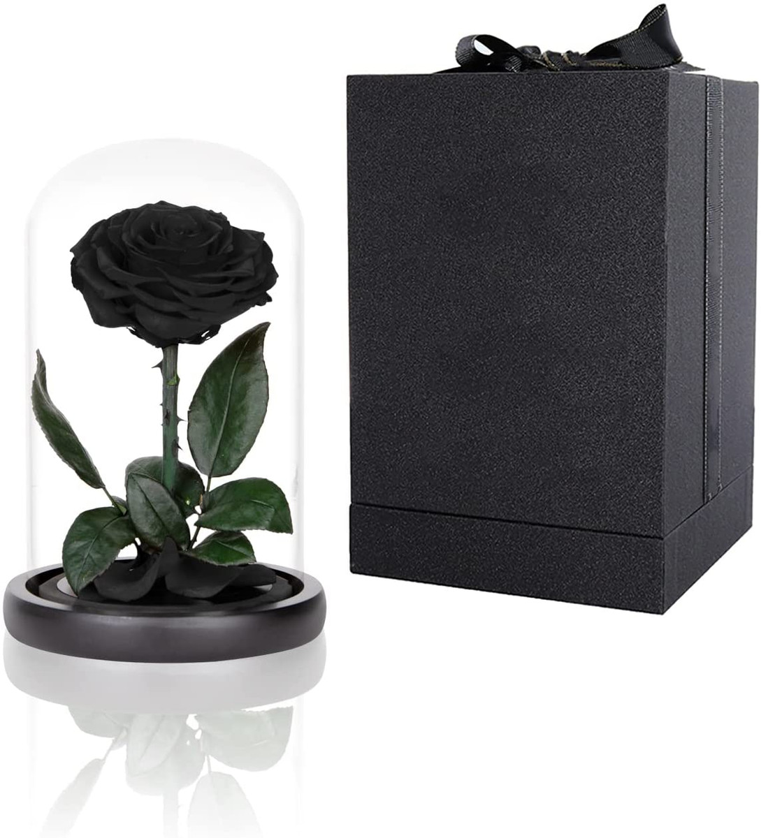 Realistic Rose Black And Gray