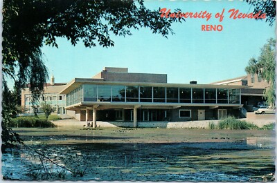 Postcard University of Nevada Reno Joe Travis Student Building Lake ...