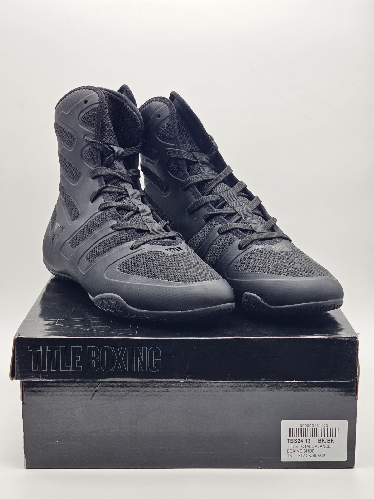 TITLE Boxing Total Balance Boxing Shoes - Black - US Size 13 TBS24 | eBay