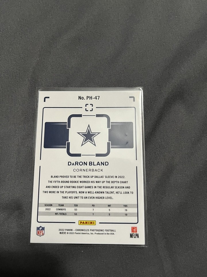 2022 Panini Chronicles - DaRon Bland Rookie Card | eBay