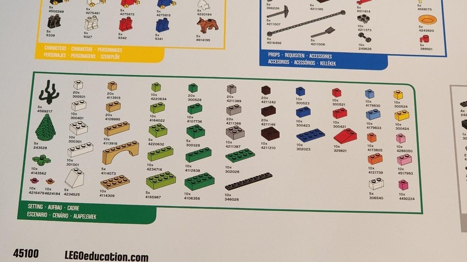 LEGO 45100 Story Starter Core Set Educational DACTA Home School MISSING ...