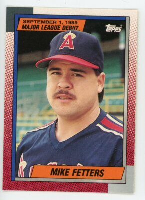 1989 TOPPS MAJOR LEAGUE DEBUT #36 - MIKE FETTERS - CALIFORNIA ANGELS | eBay