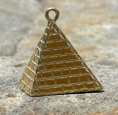 14K Yellow Gold Pyramid Charm | eBay