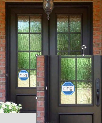 Ring Doorbell Decal Sticker Security Camera Door Window Decal | eBay