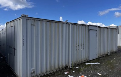 32ft Anti Vandal Site Office Cabin Container Welfare Block, Canteen ...