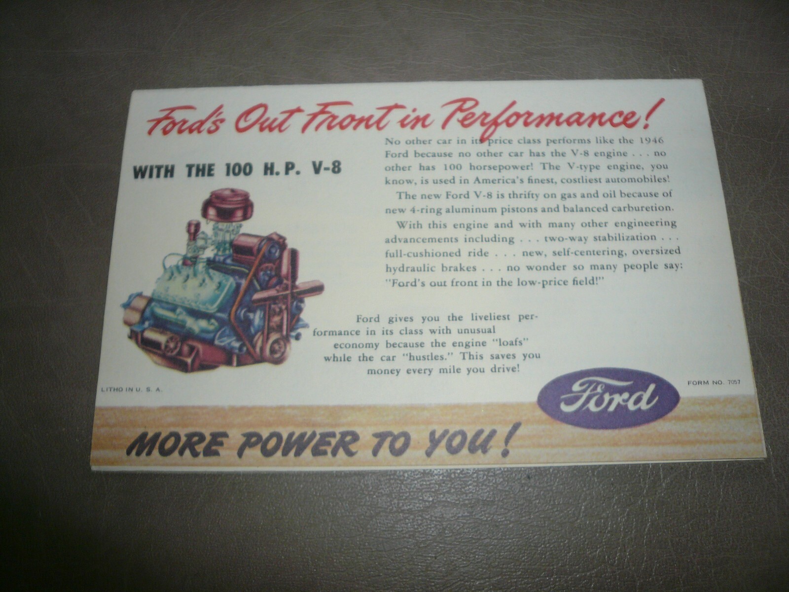 1946 Ford Sales Brochure/Flyer - Reprint - Something Really New | eBay