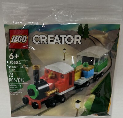 LEGO Creator #30584 Winter Holiday Train 73pcs 6+ Christmas Poly Bag ...