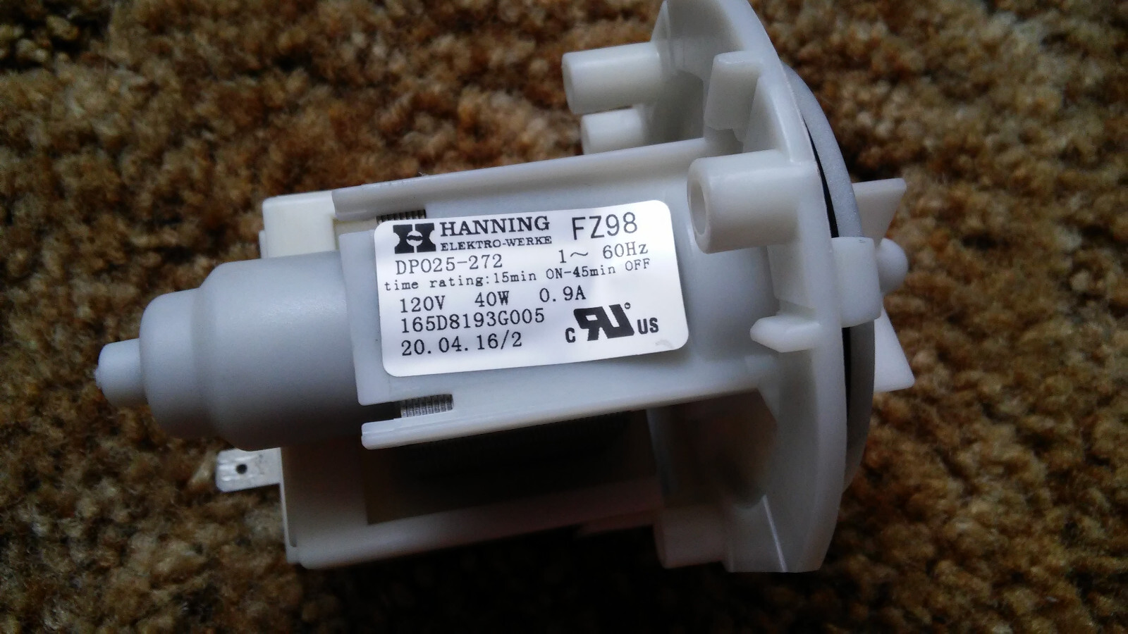 GE Dishwasher Pump Motor fits GLD4456R00CS | eBay