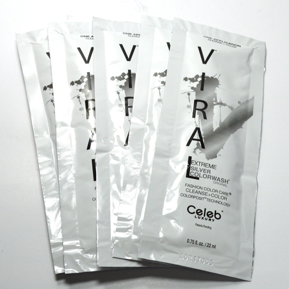 Celeb Luxury Viral Extreme Silver Colorwash ( 5 packets x 0.75 oz) | eBay