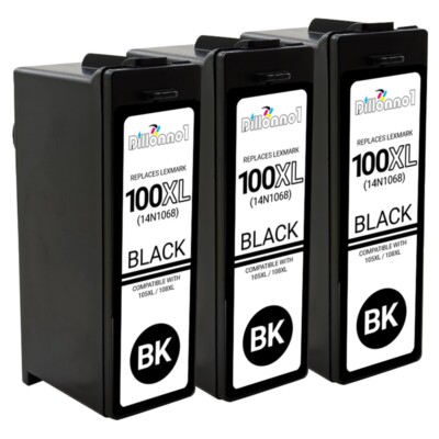 3PK For Lexmark 100XL Black Ink Cartridges Interpret S405 | eBay