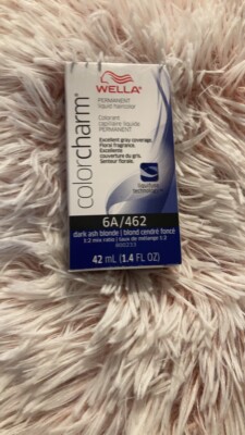 Wella Color Charm LIQUID Permanent Hair color, 100% Gray Coverage - 6A ...