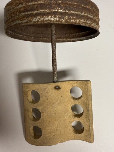 Vintage large hand crank wood handle & paddle butter churn no glass ...