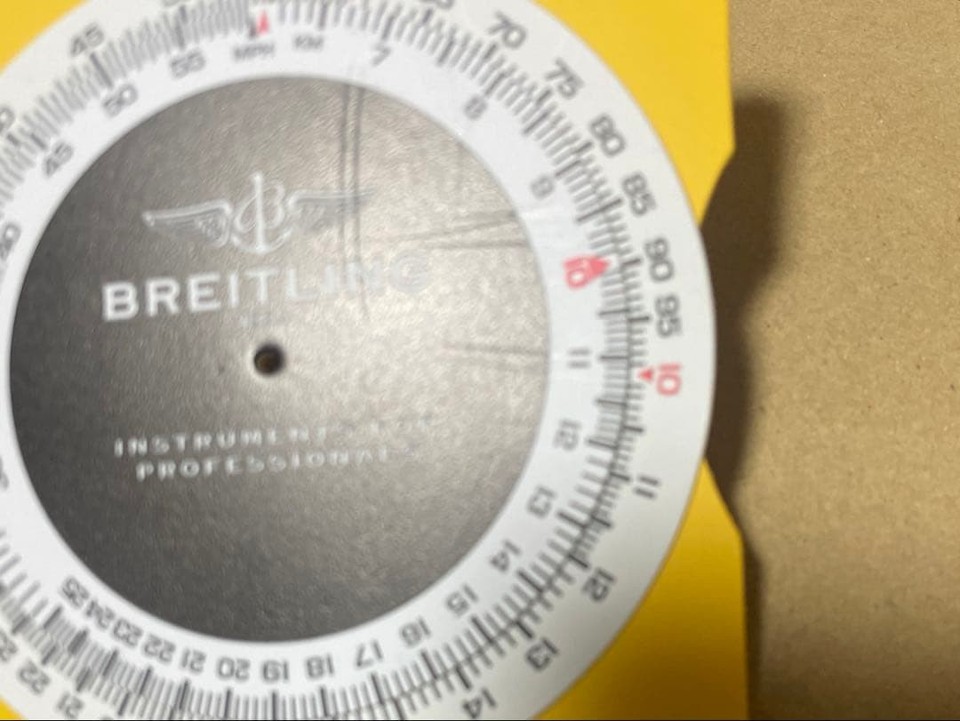 Breitling Slide Rule and Slide Rule Explanation Manual Vintage Japan | eBay
