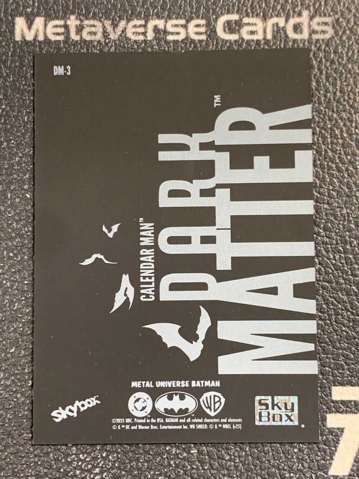 2025 Skybox Metal Universe Batman Calendar Man Dark Matter #DM-3 | eBay