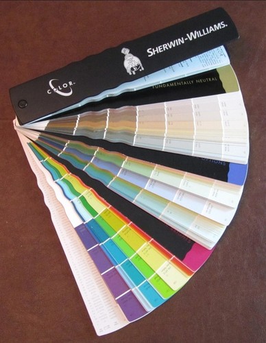 Sherwin-Williams Color Sample Paint Chip Swatch-Fan Deck Book, 1000's ...