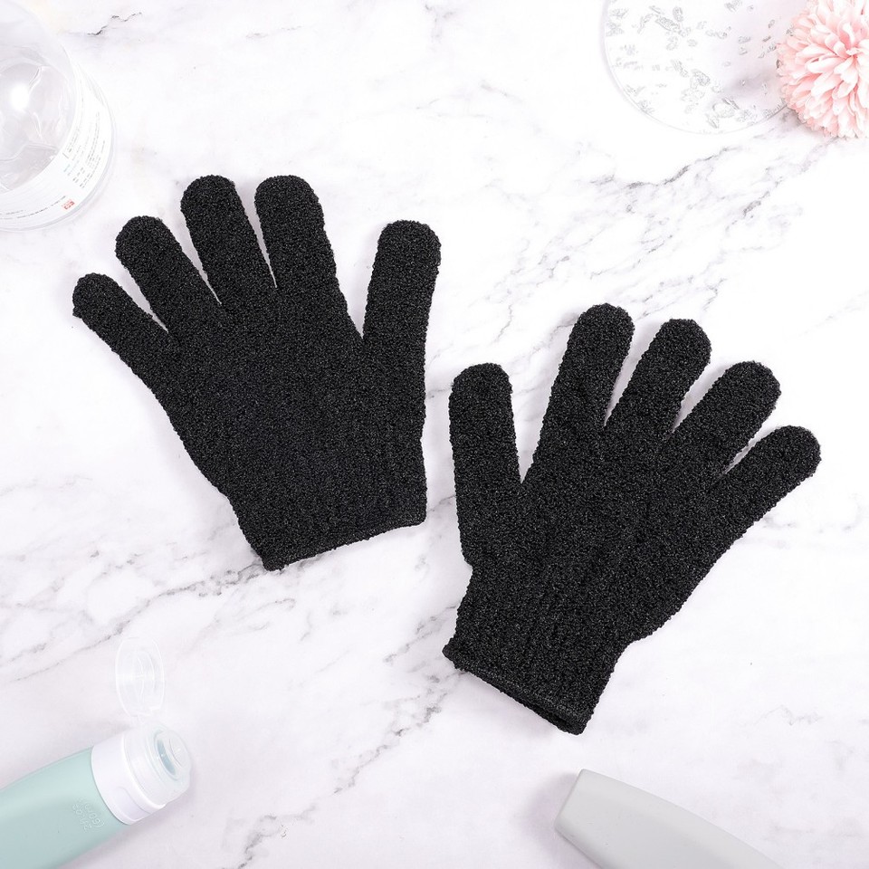 2Pcs Nylon Exfoliating Gloves Dead Skin Cell Remover Bath Gloves | eBay ...