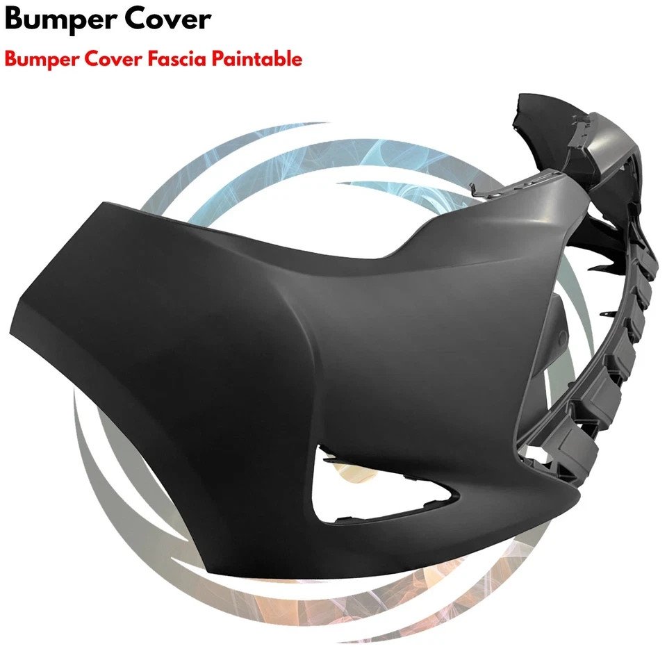 Front Bumper Cover Paintable & Grille Assembly Kit For 2017-2019 Toyota ...