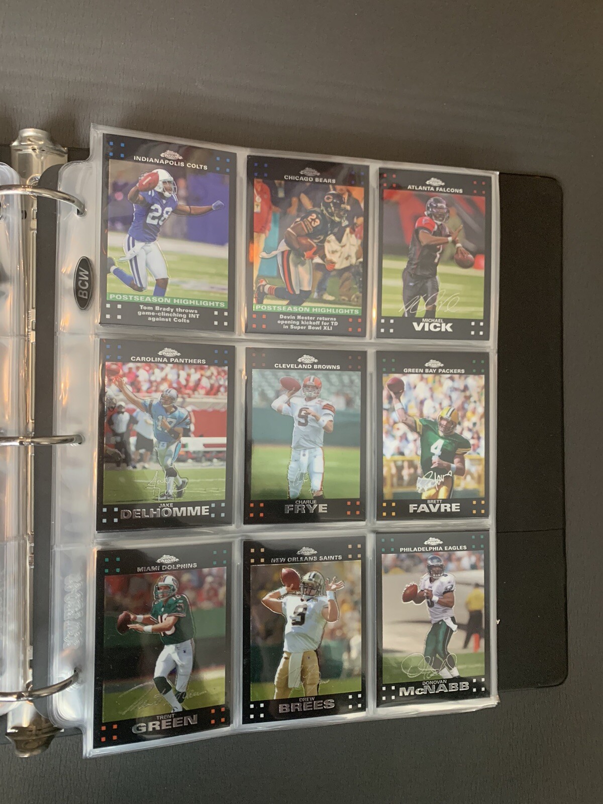 2007 Topps Chrome FOOTBALL SET 1-165 With Michael Vick #TC111 W/ Peyton ...