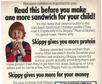Skippy Peanut Butter Print Ad, Skippy Peanut Butter Magazine Ad, Skippy ...