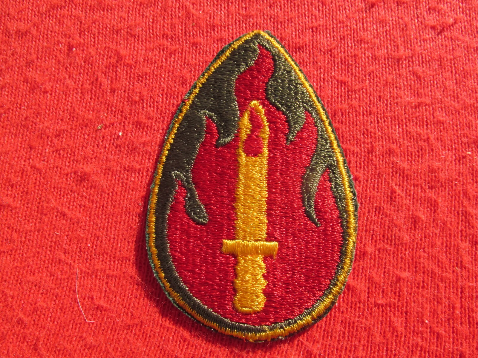 US Army 63rd Division patch cut edge fully Embroidered no glow set ...