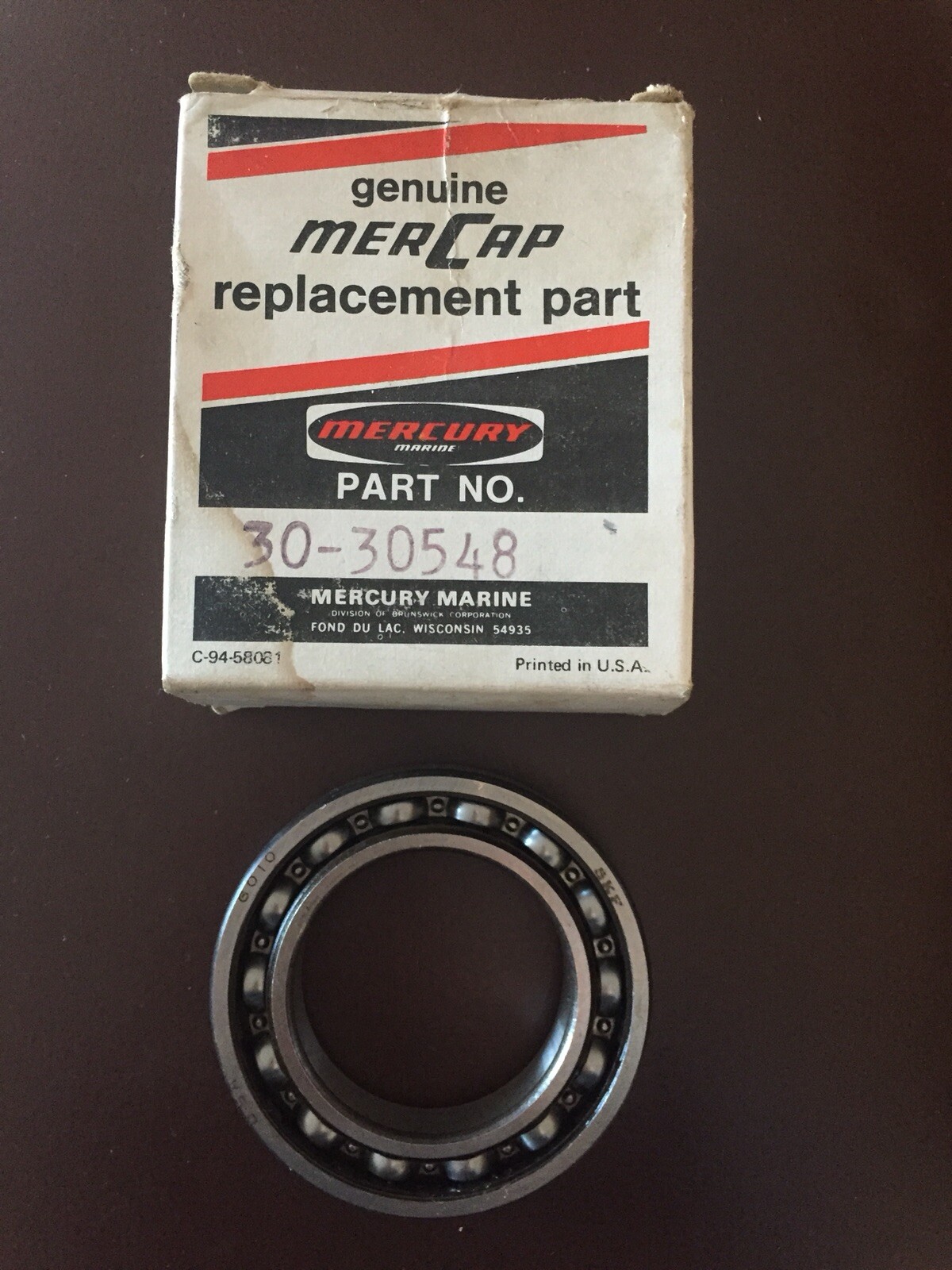 Mercury NOS Outboard Ball Bearing 30 30548 | eBay