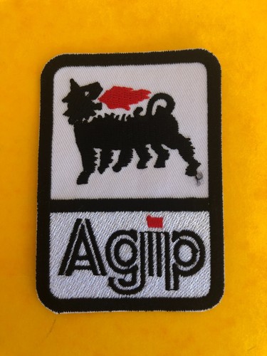 AGIP BADGE LOGO EN TISSU POUR COMBINAISON RALLYE AUTOMOBILE COURSE GP ...