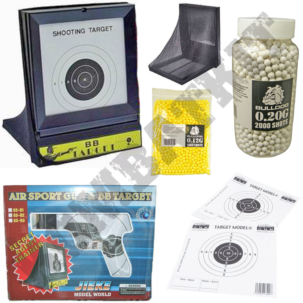 BB Gun Targets 6mm Airsoft Pellets BBs Catcher 17cm Refills Shooting ...