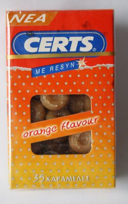 RARE VINTAGE 90'S CERTS CANDY PACK RESYN ORANGE FLAVOUR NEW SEALED NOS ...