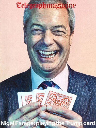 UK Telegraph Magazine Nigel Farage Melania & Ivanka Trump Gregg Wallace ...
