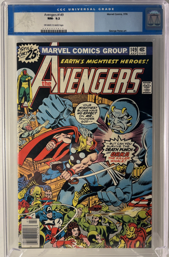 Avengers #149 CGG 9.2 CERT# 0002427016 1976 Perez Cover & Art | eBay
