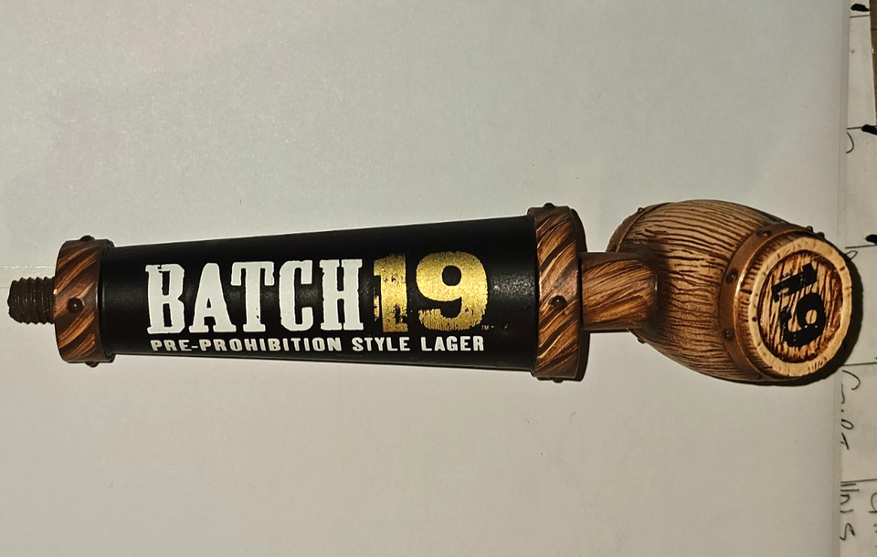 Rare New Batch 19 Pre-Prohibition Style Lager 6" Beer Tap Handle | eBay