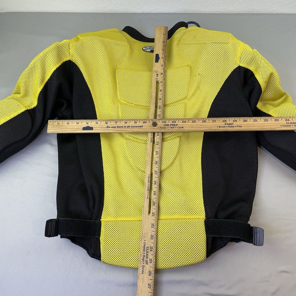 Joe Rocket Ballistic Series Yellow Mesh Motorcycle Jacket Armored ...