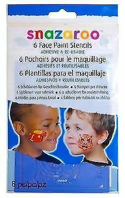 Snazaroo STENCILS Fantasy Boys Face Paint Party Make Up Reusable face ...