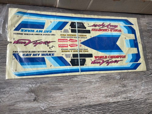 Unused Decal Sheet For vintage KYOSHO VIPER gas powered nitro RC BOAT ...
